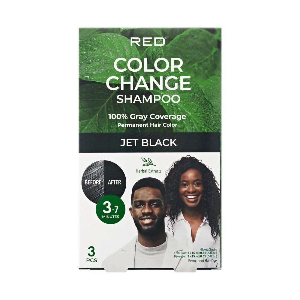 KISS Color Change Shampoo 3 Pouches Jet Black – Get Sassy Beauty Supply